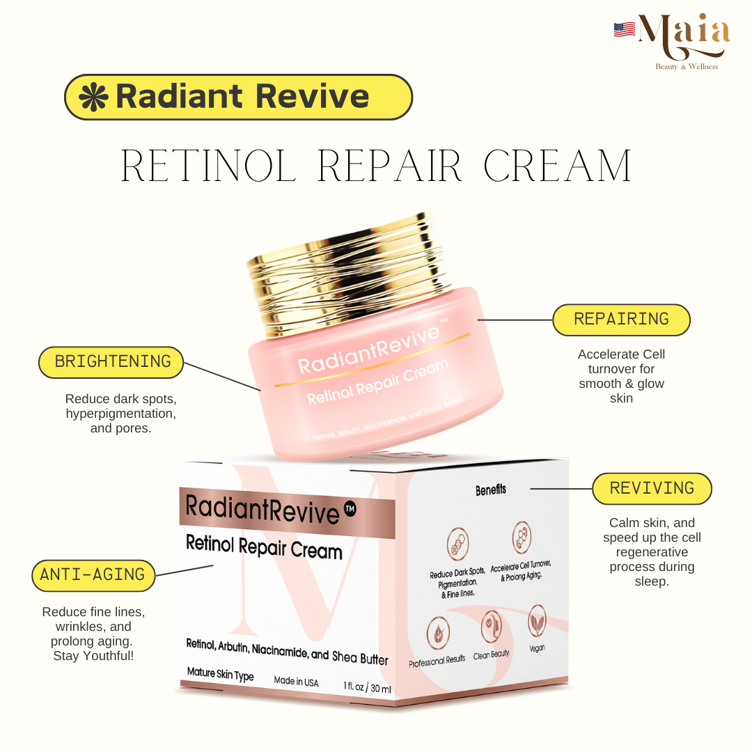 [SALE]Radiant Revive Retinol Repair Cream – Maia Beauty & Wellness